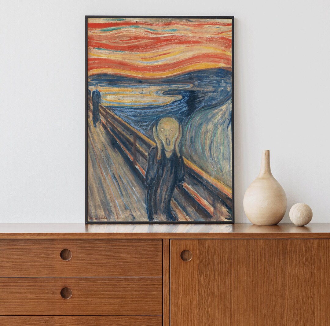 The Scream by Edvard Munch Expressionism Retro Home Decor Famous ...