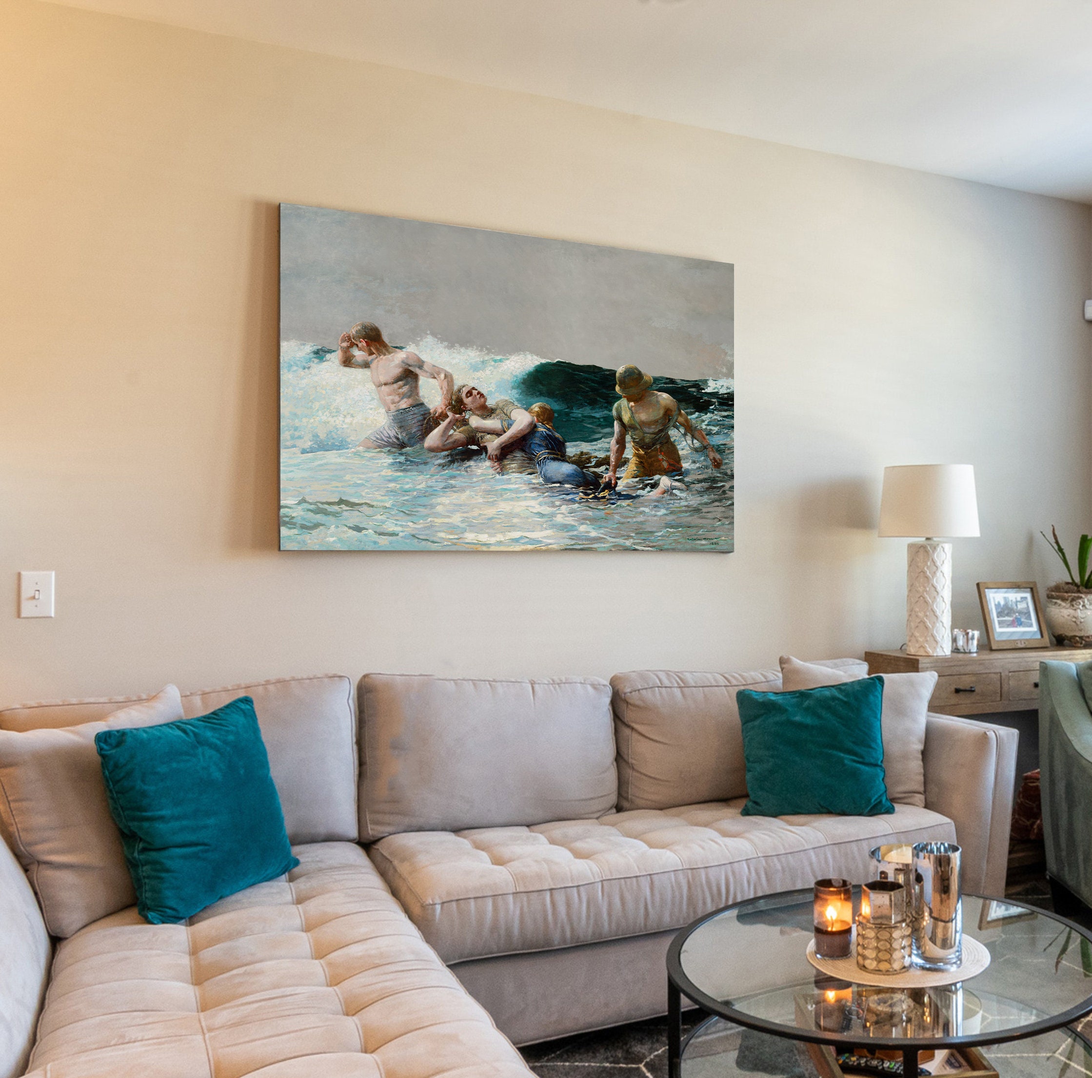 Winslow Homer Undertow 1886 Fine Art Painting Home Office Decor Highest ...