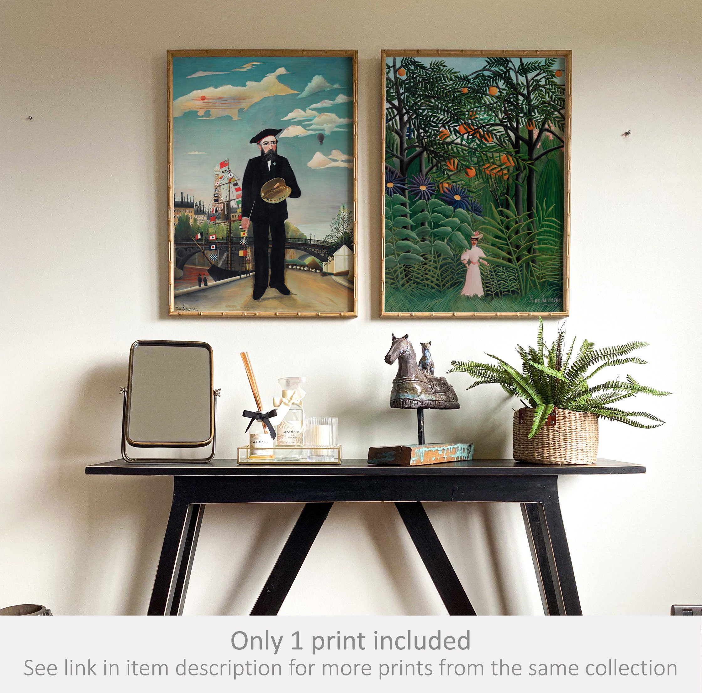 DIGITAL FILE Myself Portrait Landscape Henri Rousseau Classic Painting ...