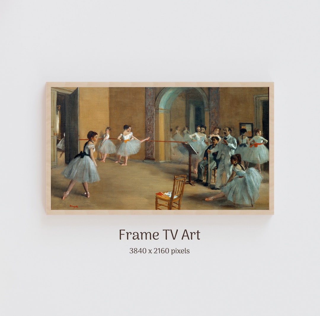 Samsung Frame TV Art Vintage Edgar Degas's the Dance Foyer at the Opera ...