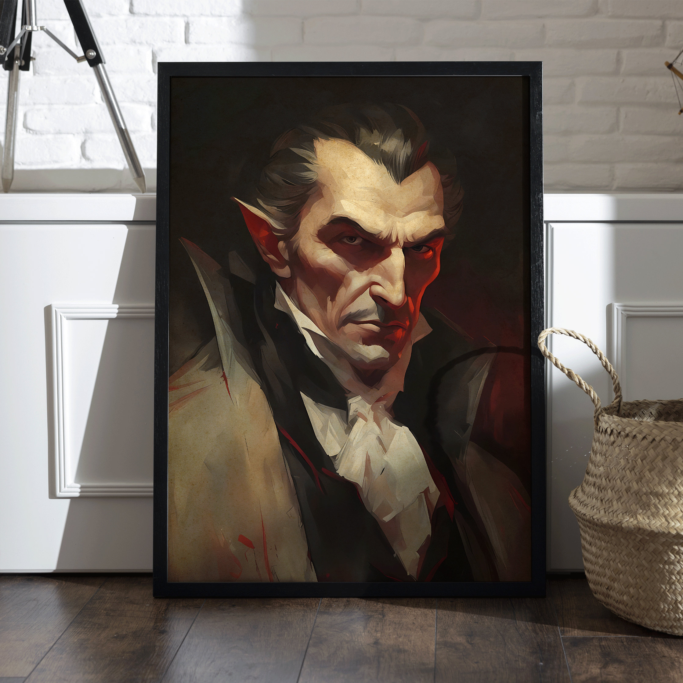 Dracula Vampire Gothic Wall Art Decor Dark Academia Print Gothic ...