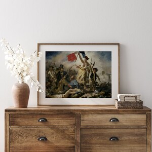 Liberty Leading the People by Eugene Delacroix, Poster Wall Art ...