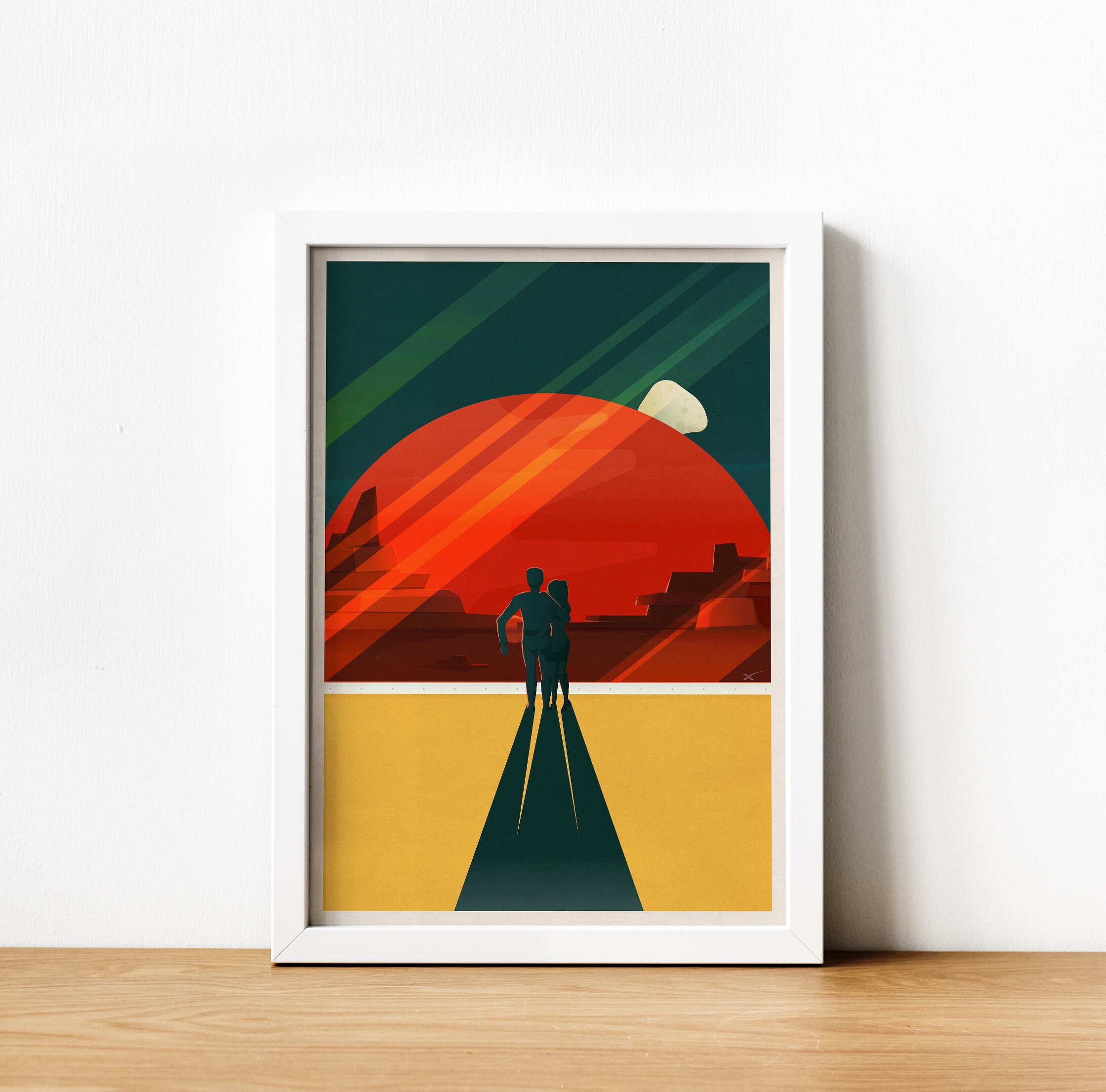 Spacex Phobos and Deimos Poster Moons of Mars Space Exploration NASA ...