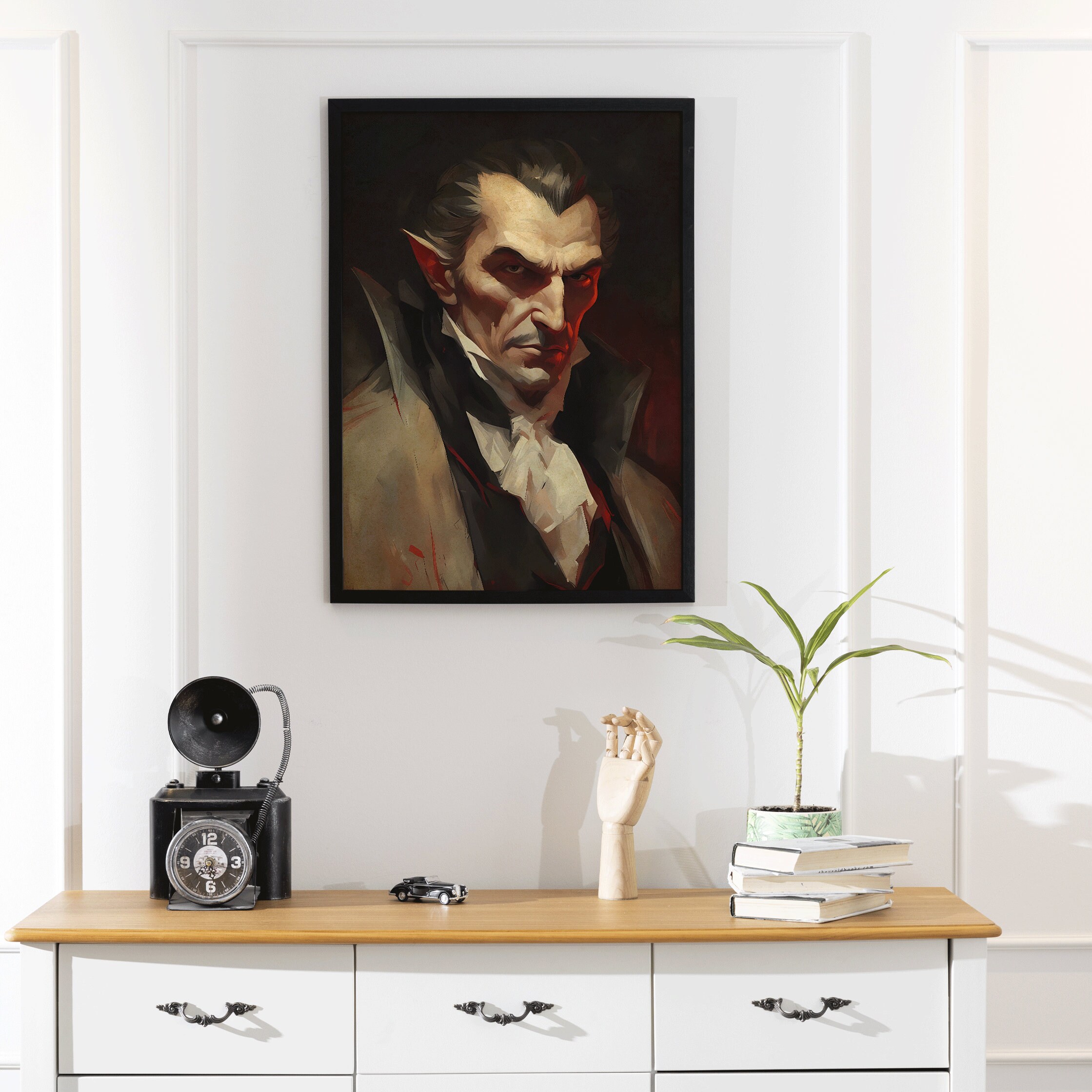 Dracula Vampire Gothic Wall Art Decor Dark Academia Print Gothic ...