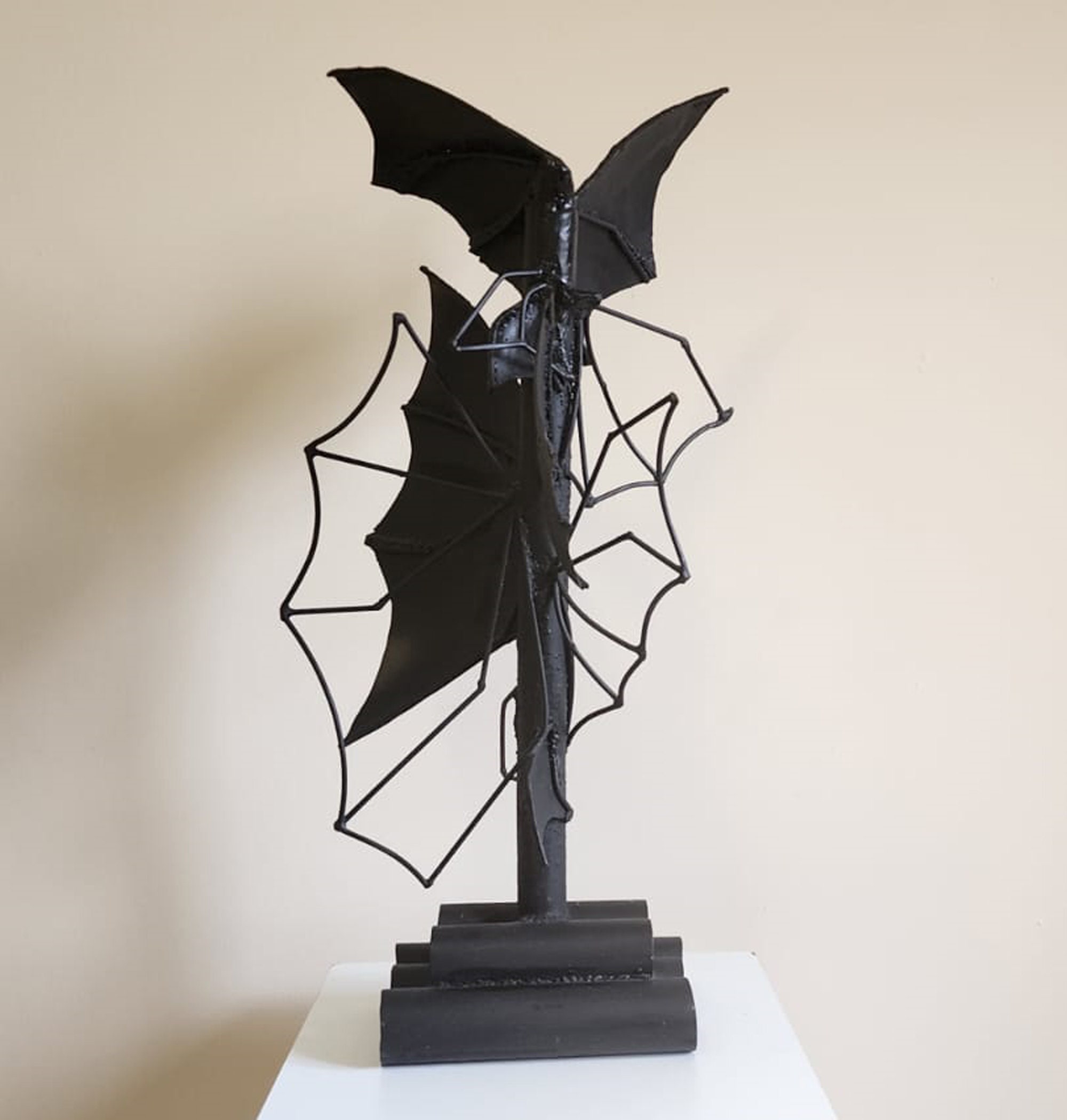 Innovative Handmade Unique Metal Sculpture With Bat-inspired Design ...