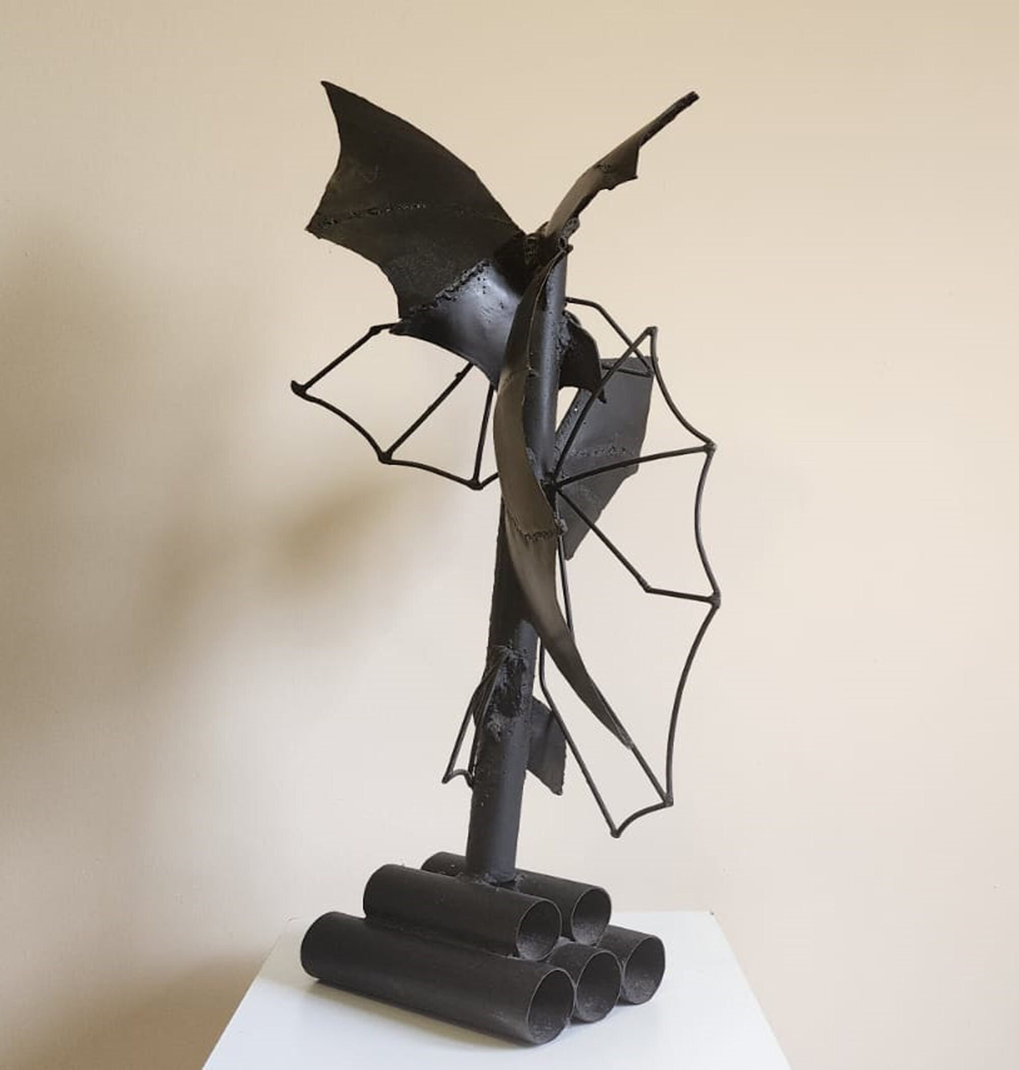 Innovative Handmade Unique Metal Sculpture With Bat-inspired Design ...