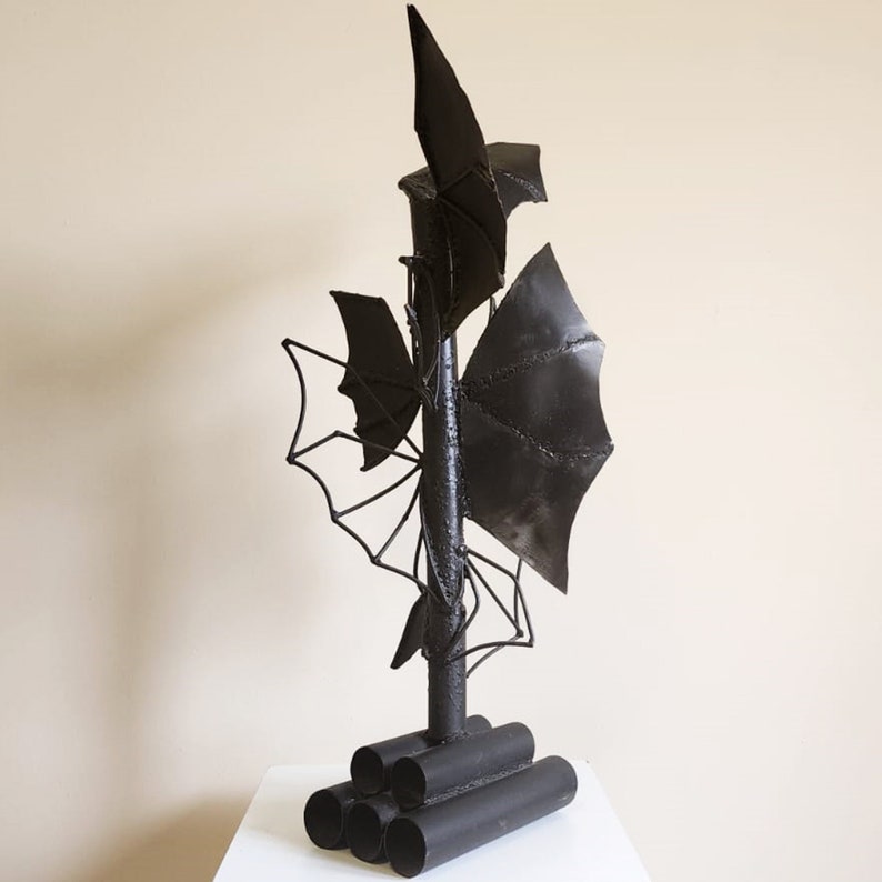 Innovative Handmade Unique Metal Sculpture With Bat-inspired Design ...