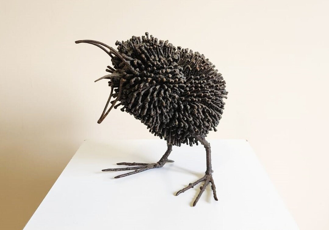 Dynamic 3D Screaming Chick Shaped Unique Handcrafted Sculpture ...