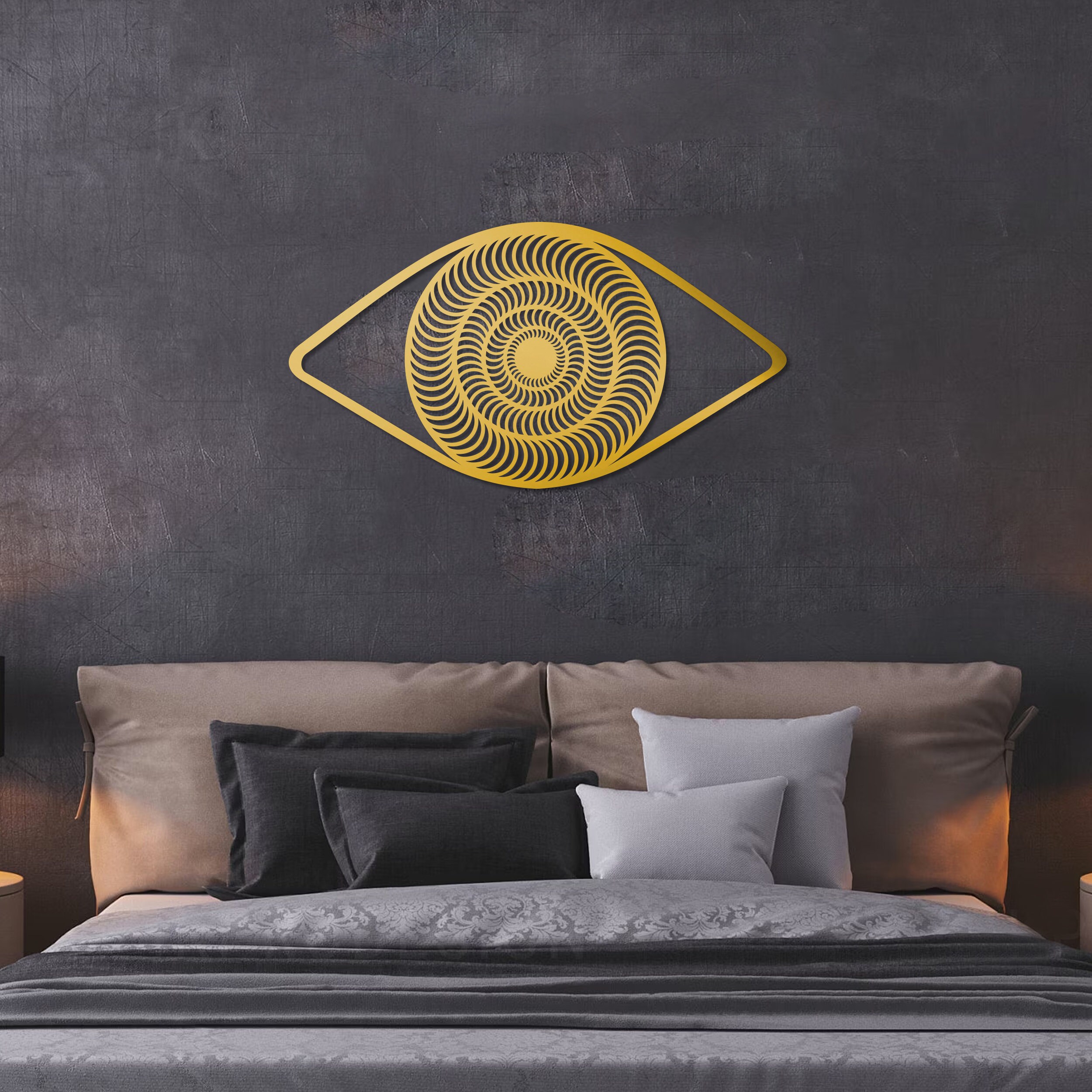 Eye Metal Wall Art, All-seeing Eye Wall Decor, Unique Abstract Wall ...