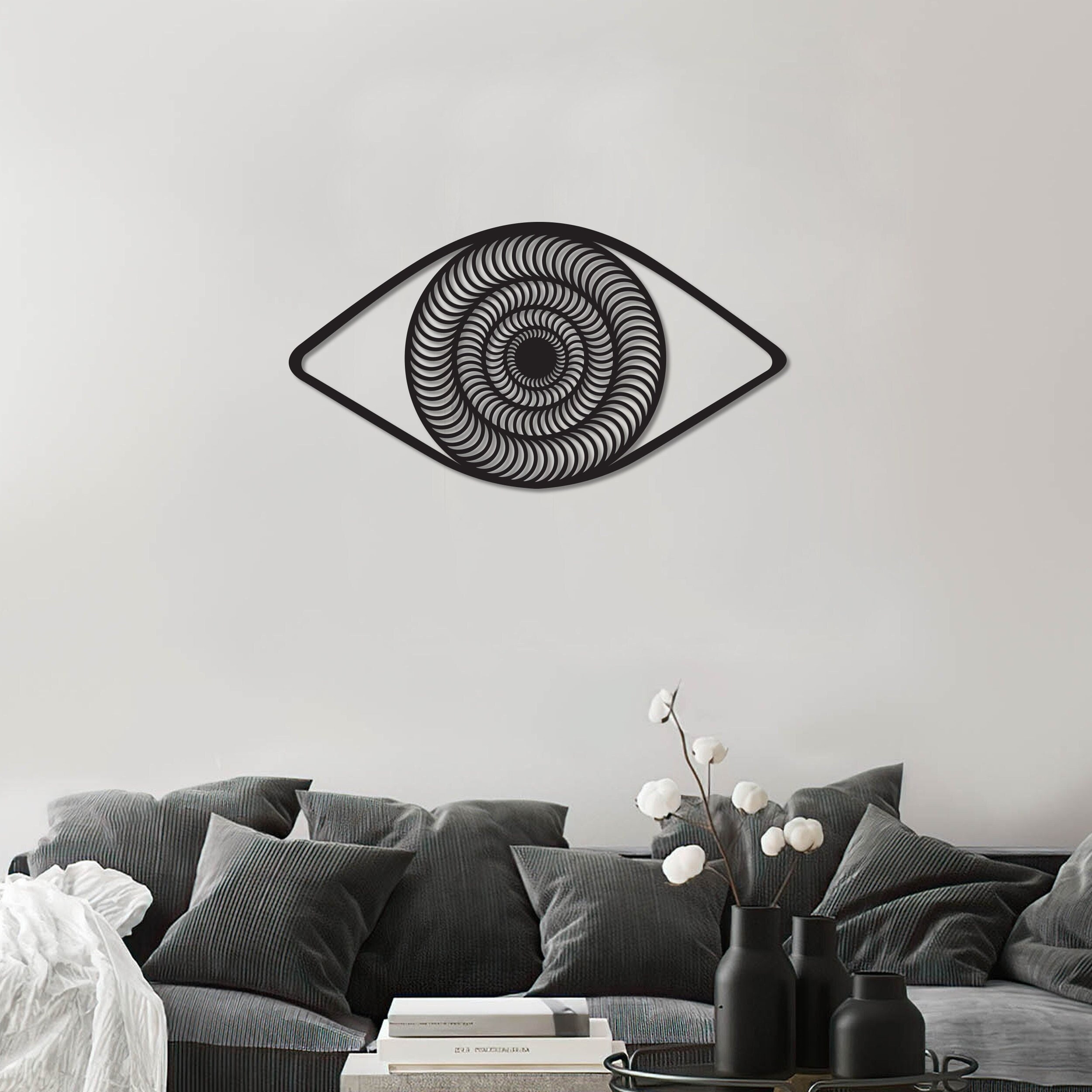 Eye Metal Wall Art, All-seeing Eye Wall Decor, Unique Abstract Wall ...