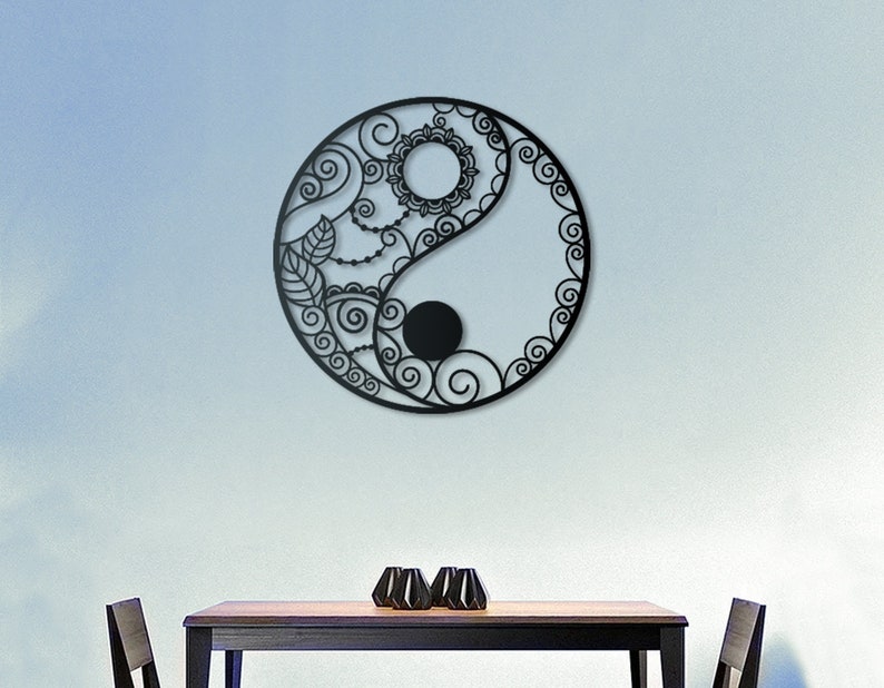 Yin Yang, Metal Wall Art Decor, Perfect for Home, Office, or Meditation ...