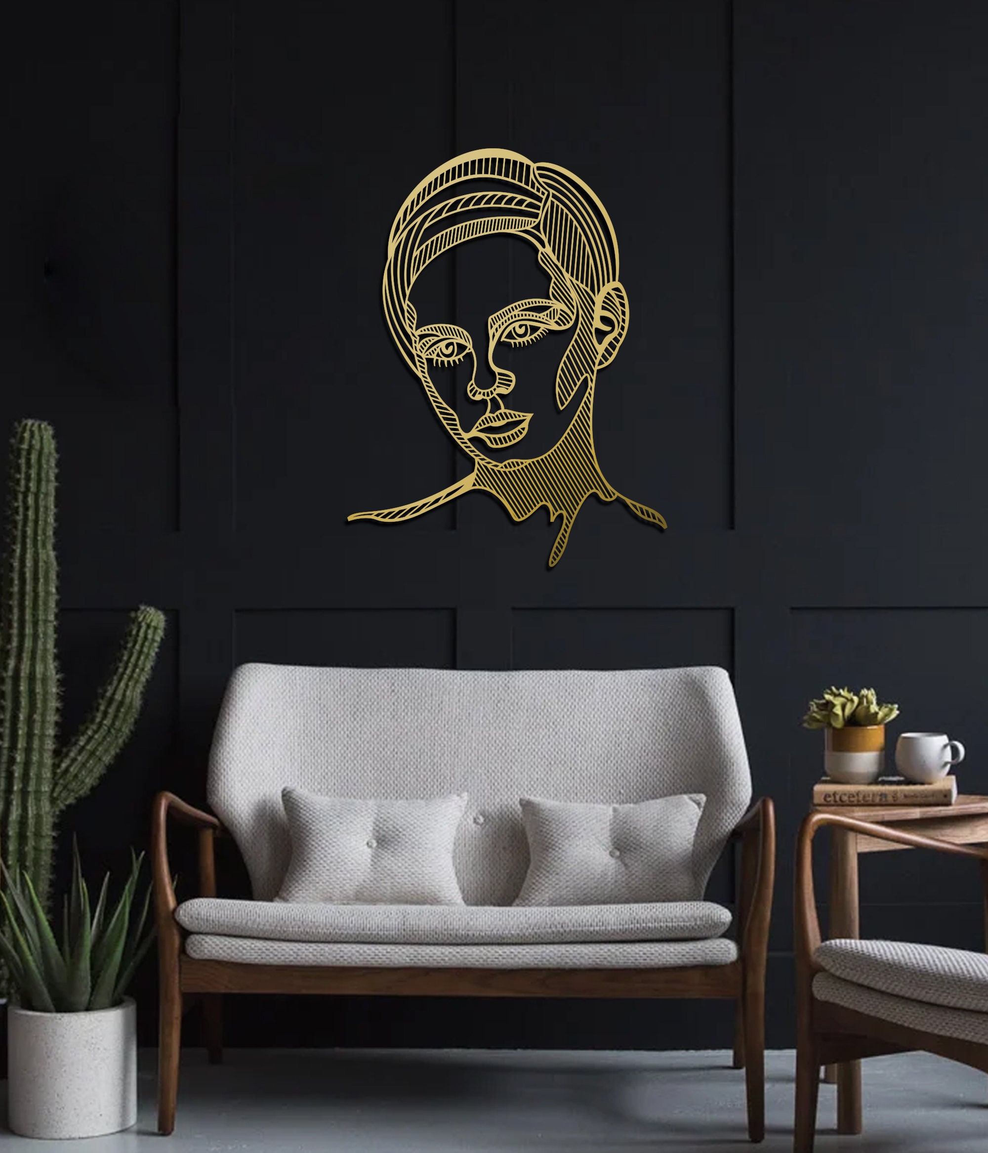 Woman Face Metal Wall Art, Woman Portrait, Woman Eyes, Radiate Beauty ...