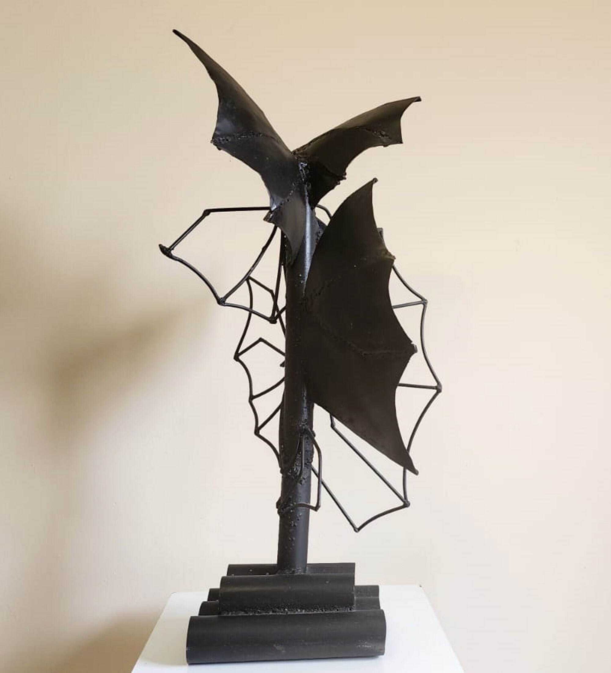 Innovative Handmade Unique Metal Sculpture With Bat-inspired Design ...