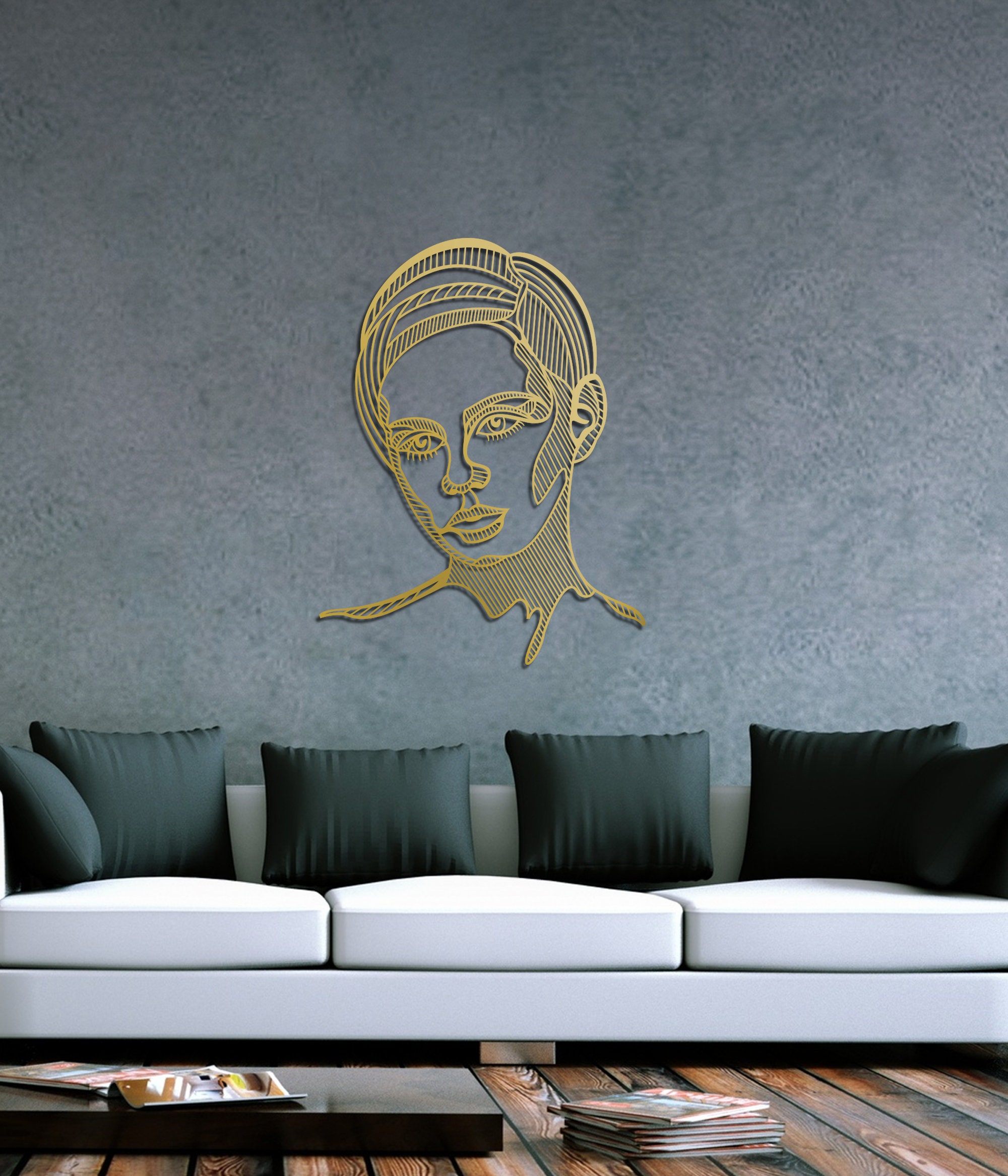 Woman Face Metal Wall Art, Woman Portrait, Woman Eyes, Radiate Beauty ...