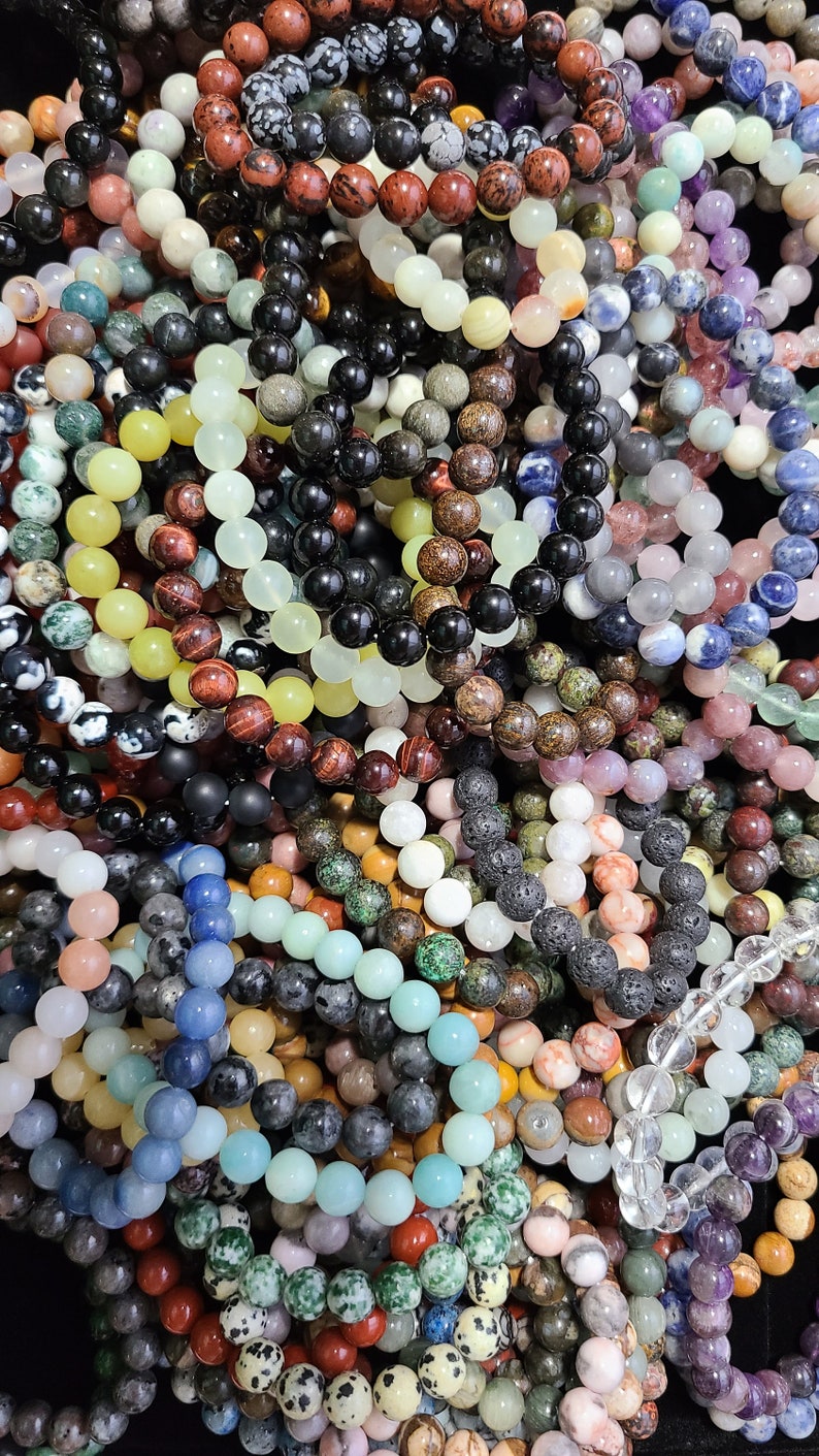 Set of 3 Choose-your-own Crystal Bracelets Over 100 Different Types of ...