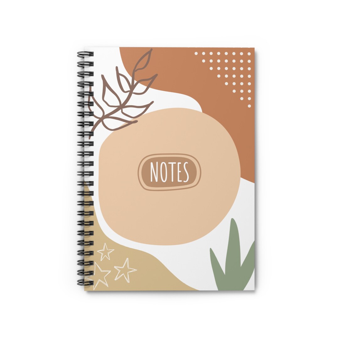 Minimalist Spiral Notebook, School Supplies, Gift for Teens, Preppy ...