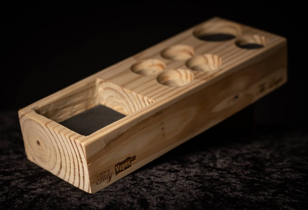 Vape Organiser, Atty Stand, Docking Station, Hand Carved, Handcrafted ...