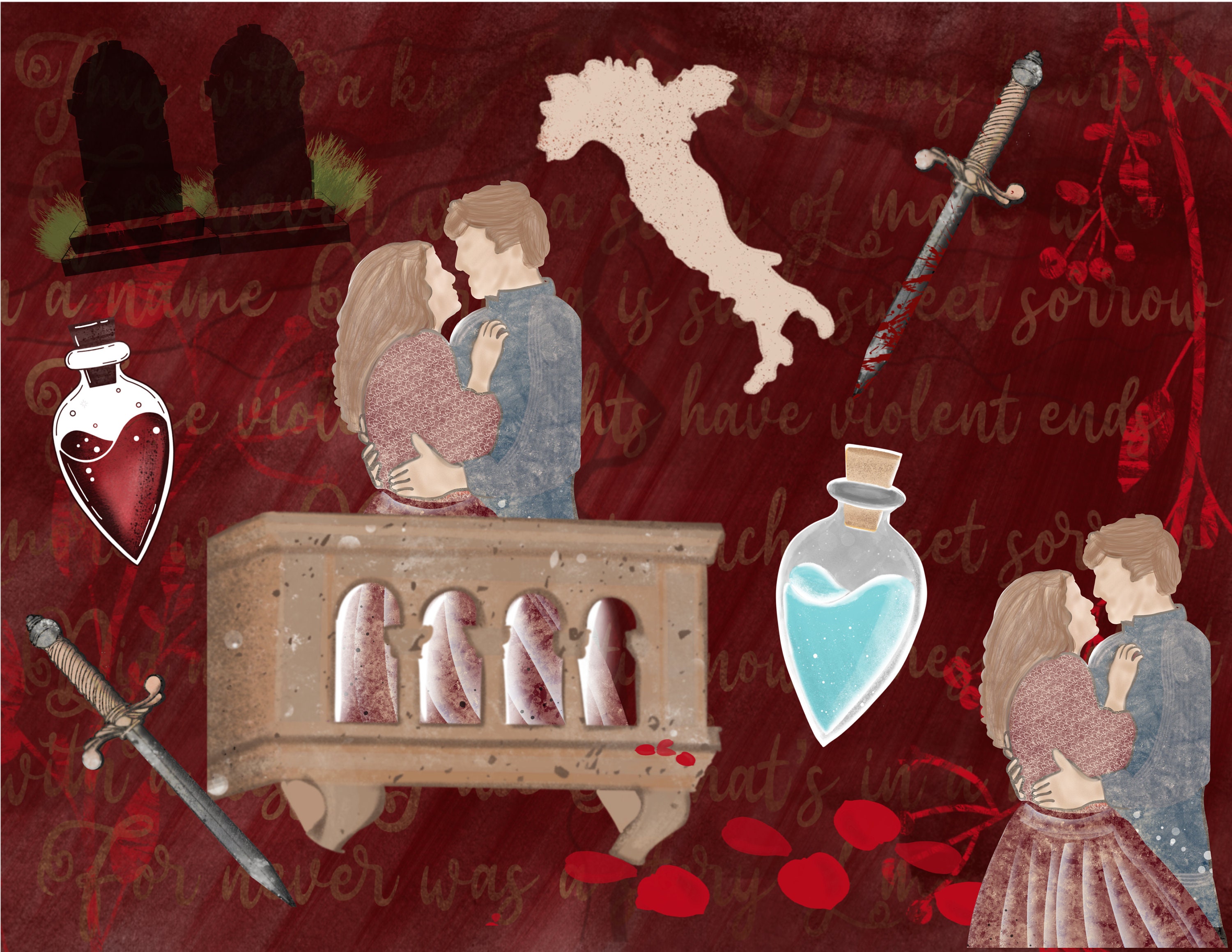 Romeo and Juliet Clip Art Digital Images - Etsy