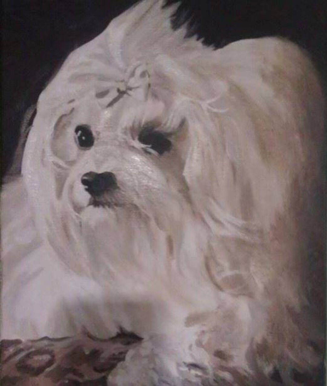 Custom Acrylic Pet Portrait Painting 16 X 20 Inch - Etsy
