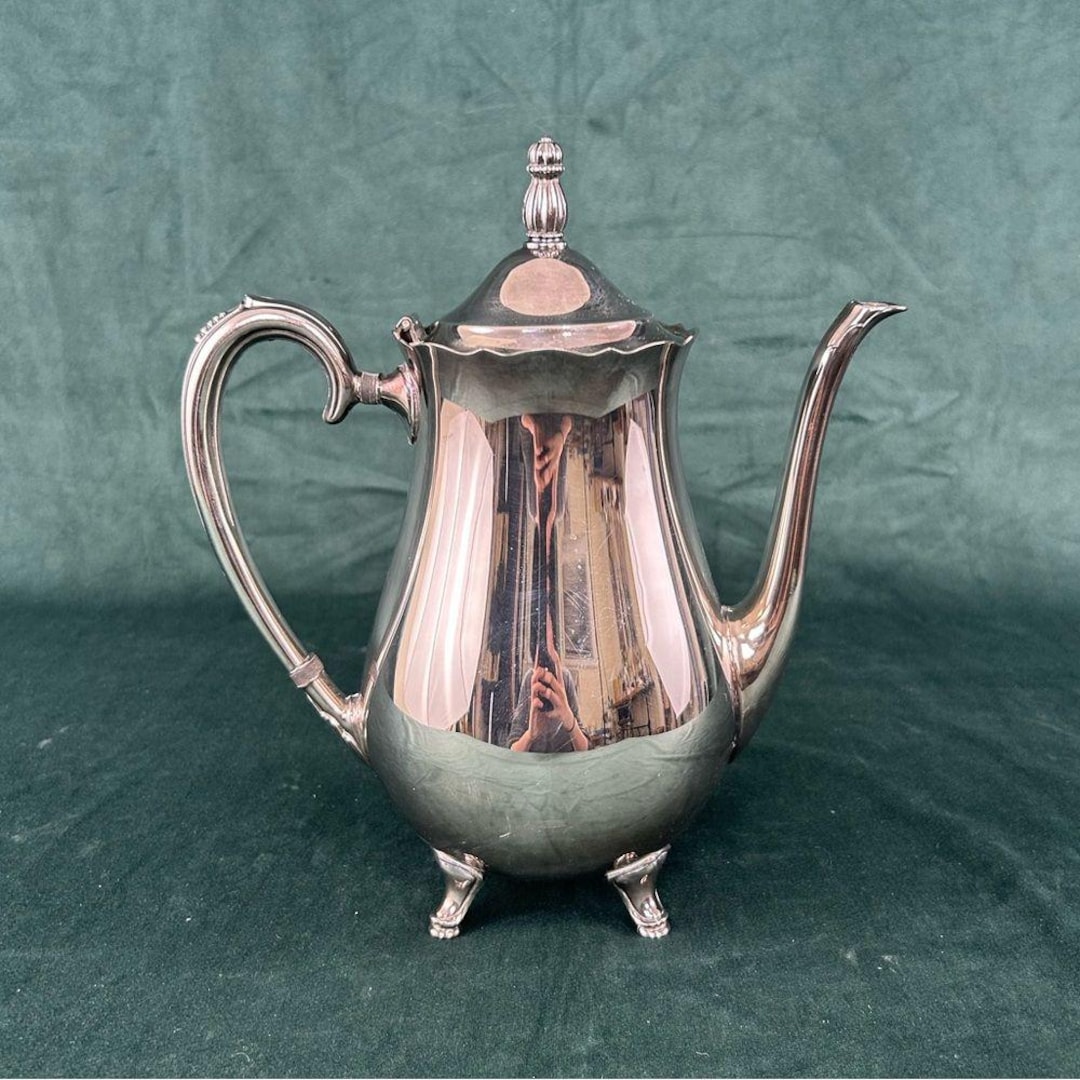 Vintage Heirloom Colonial Suit Silver Plated Tall Teapot - Etsy