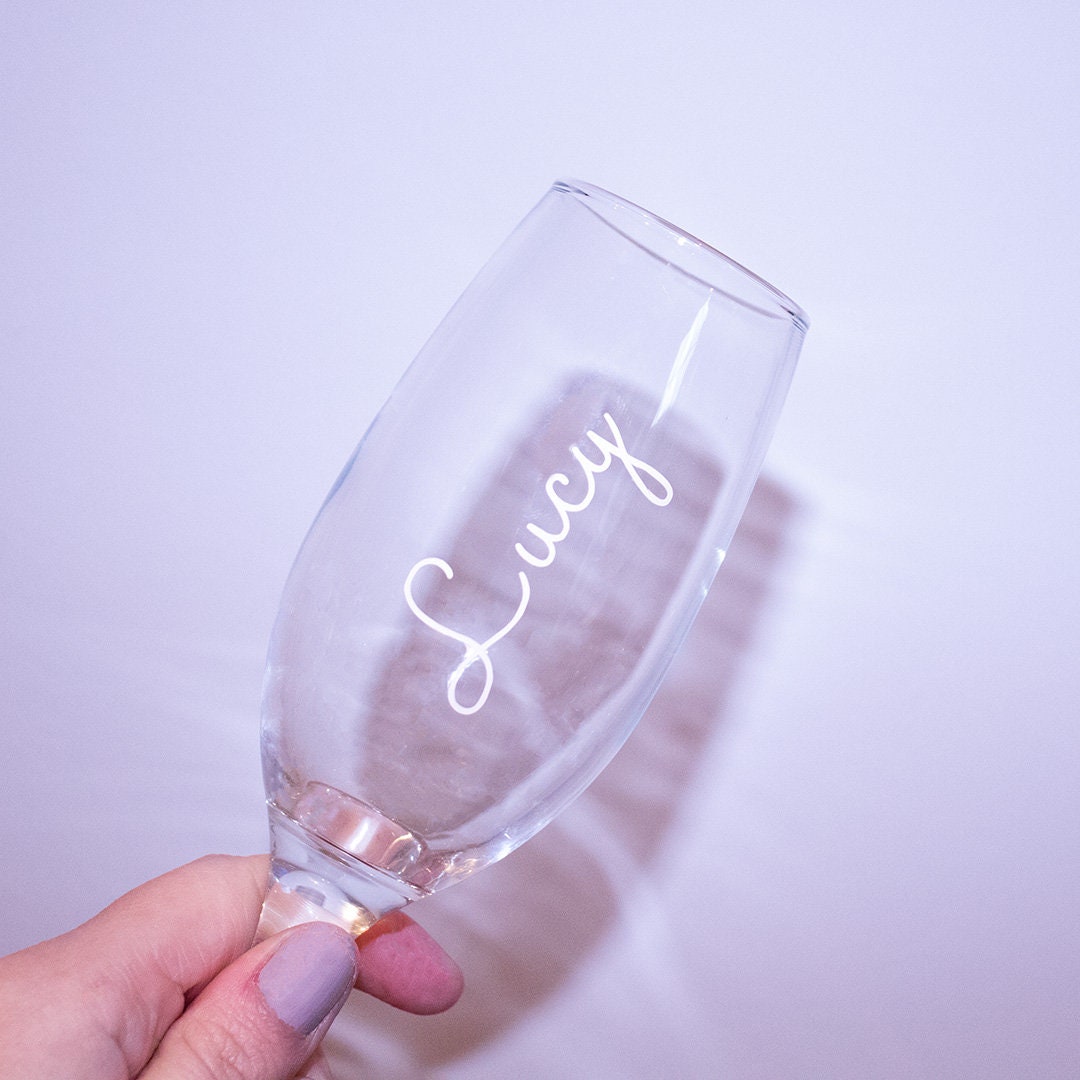 Personalised Vinyl Labels for Glasses - Hen Party, Gift, Birthday, Baby ...