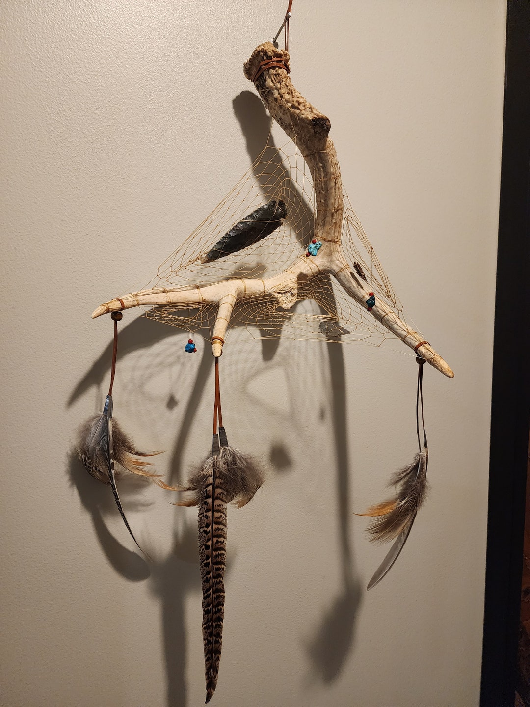 Deer Antler Dreamcatcher RARE FIND - Etsy