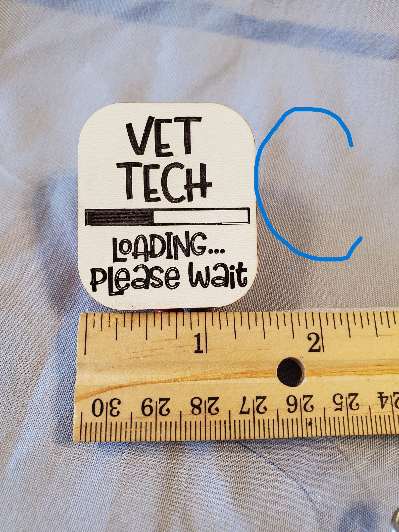 Engraved Vet Tech, Veterinary Med Badge Reel - Gift, Office, Uniform - Etsy