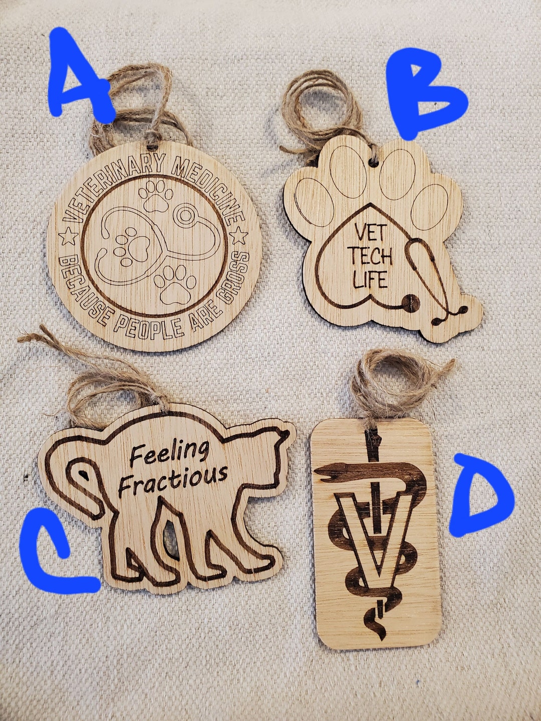 Laser Engraved No-melt Car Freshie/diffuser: Vet Tech, Veterinary ...