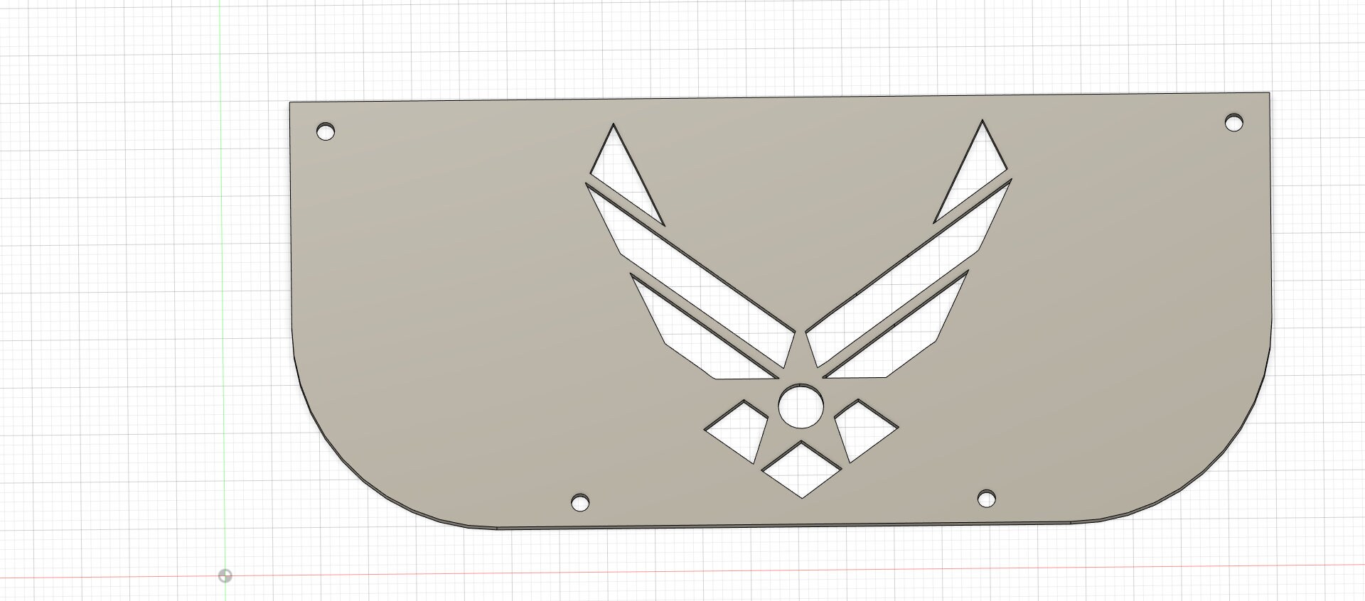 U.S Airforce Mud Flap DXF File - Etsy