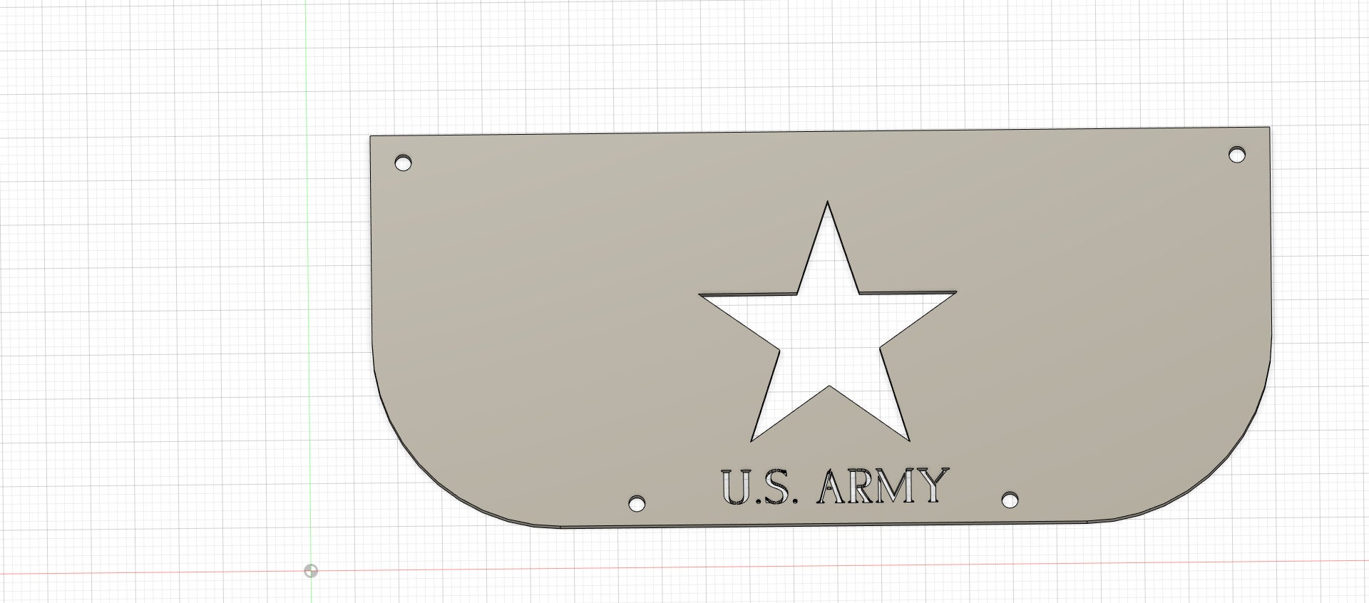 U.S Army Mud Flap DXF File - Etsy