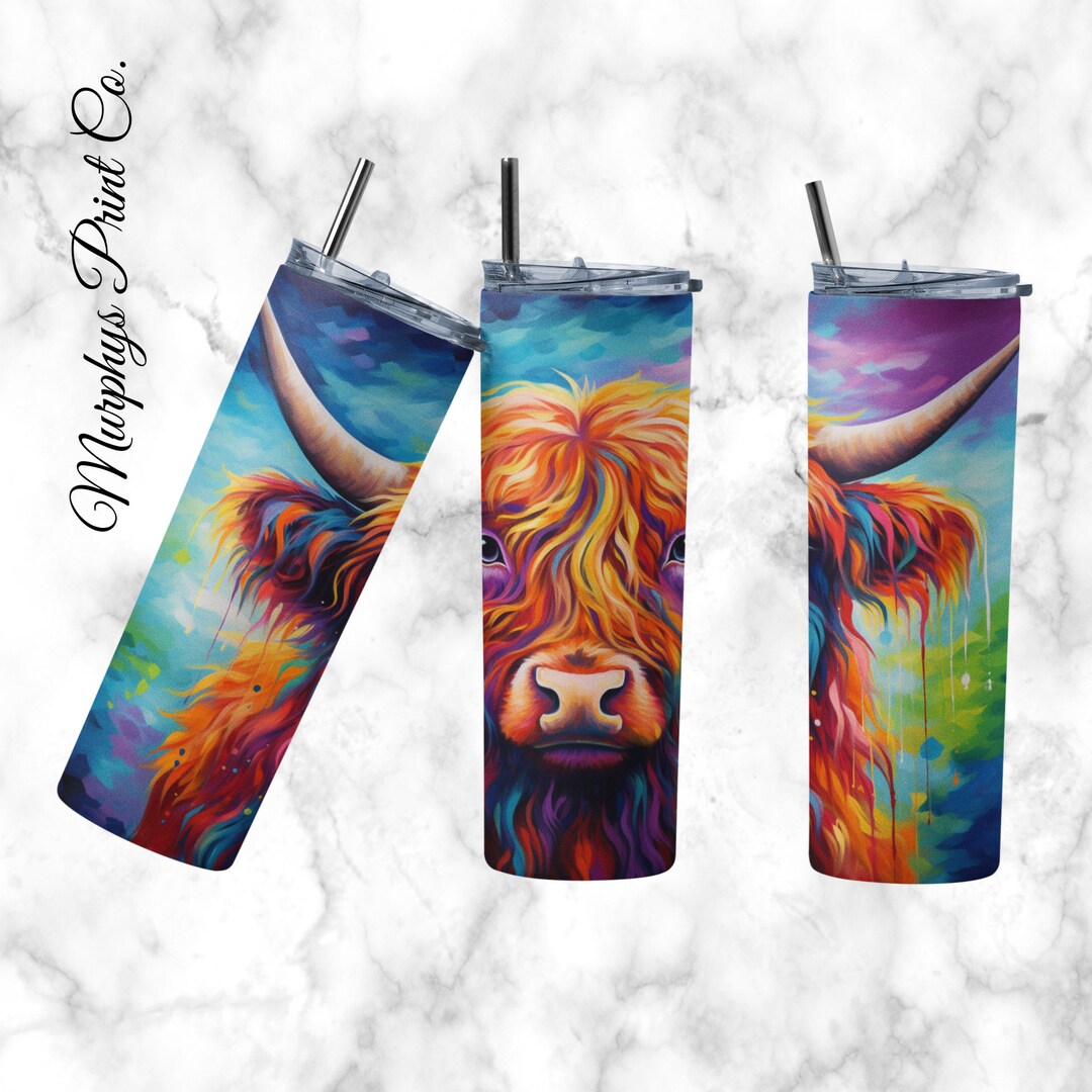 Highland Cow Tumble Wrap, Highlander Cow, Cow Highlands, 20 Oz Skinny ...