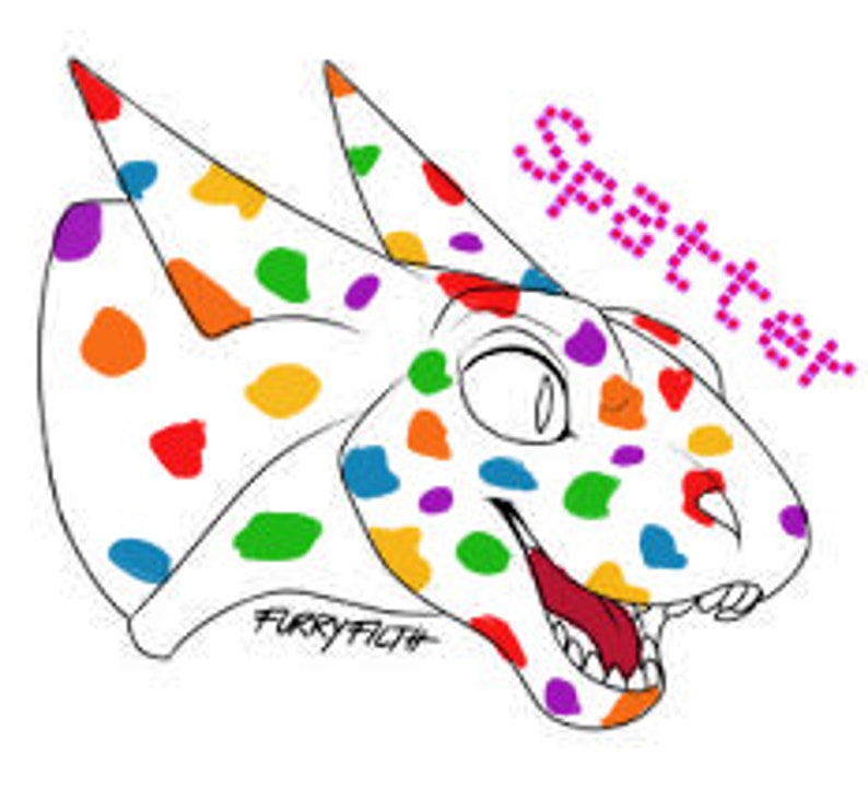 Splatter the Dino Mask - Etsy