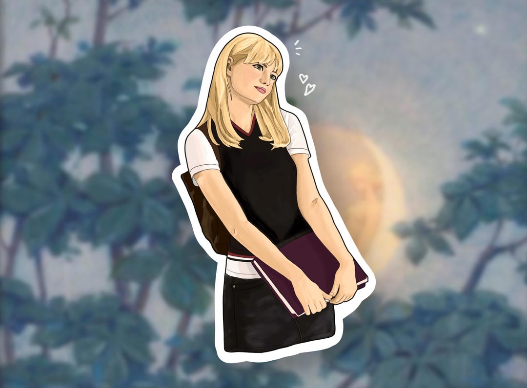 Emma Stone, Gwen Stacy Sticker | the Amazing Spider-man, Vinyl Decal ...