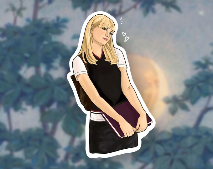 Emma Stone, Gwen Stacy Sticker | the Amazing Spider-man, Vinyl Decal ...