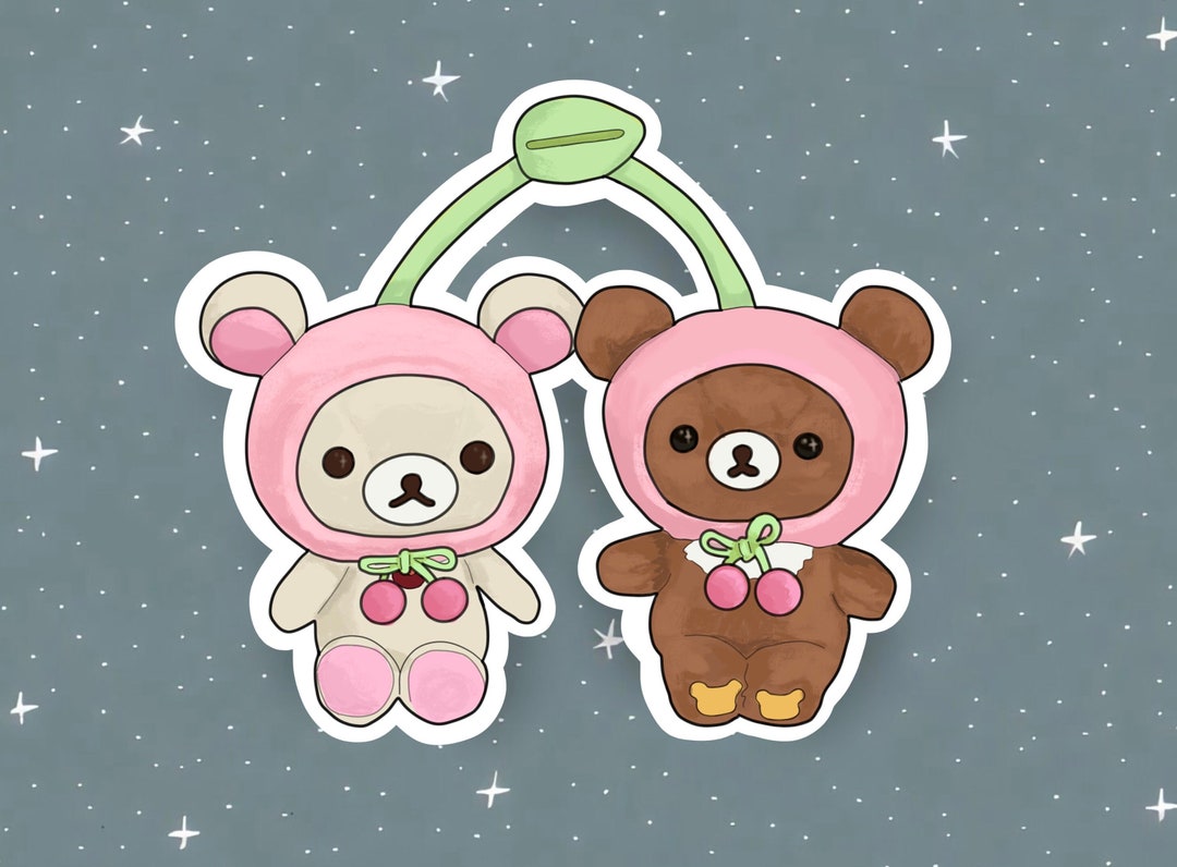 Cherry Bears Sticker - Etsy