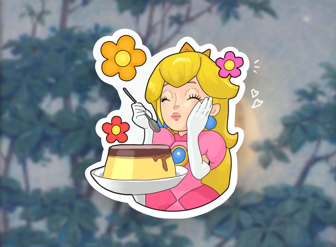 Princess Peach Sticker - Etsy