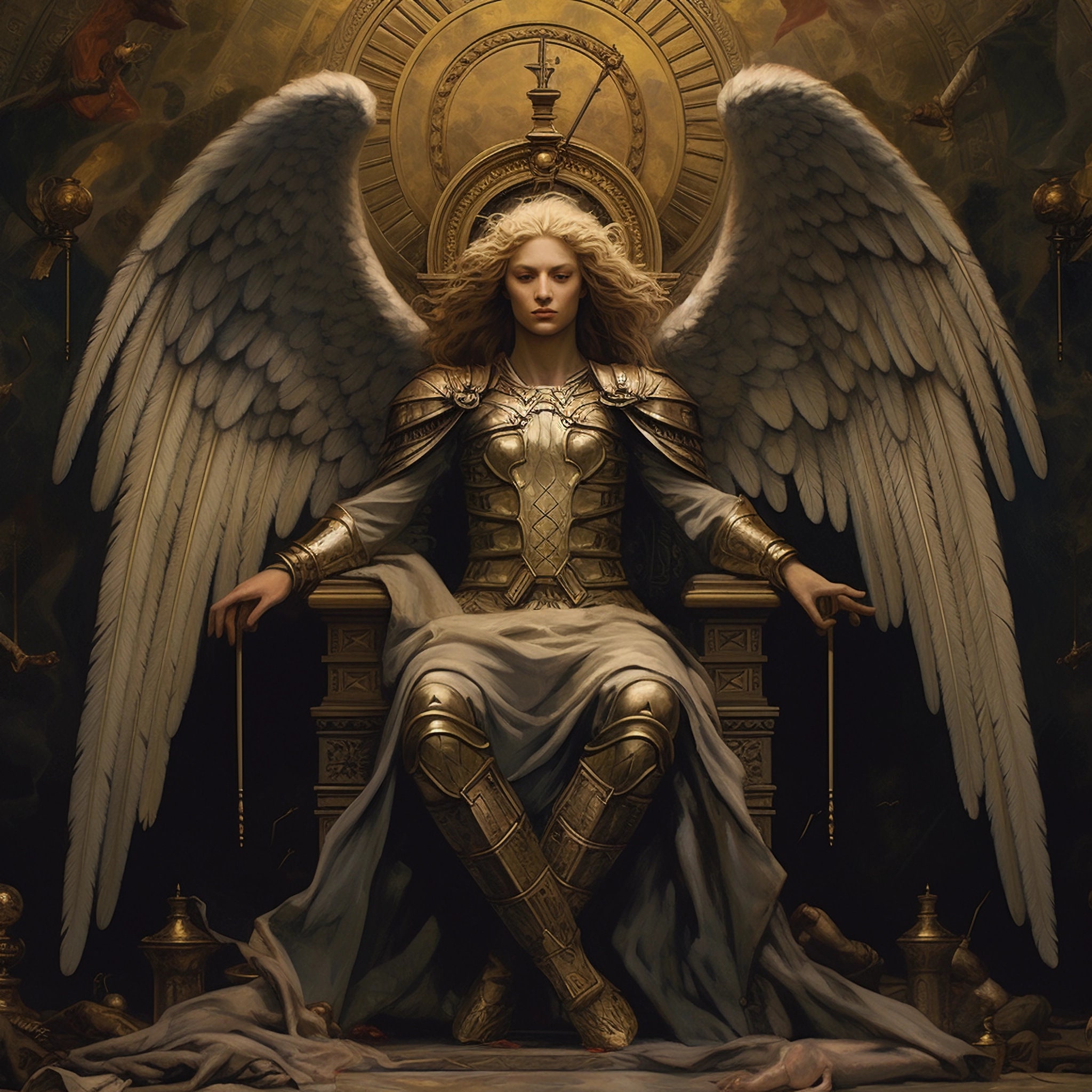 Realistic Guardian Angel Drawing