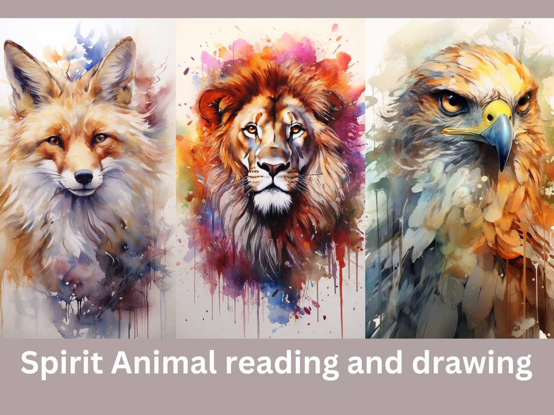 Spirit Animal Guide Drawing and Reading, Soul Animal Guide, Animal ...