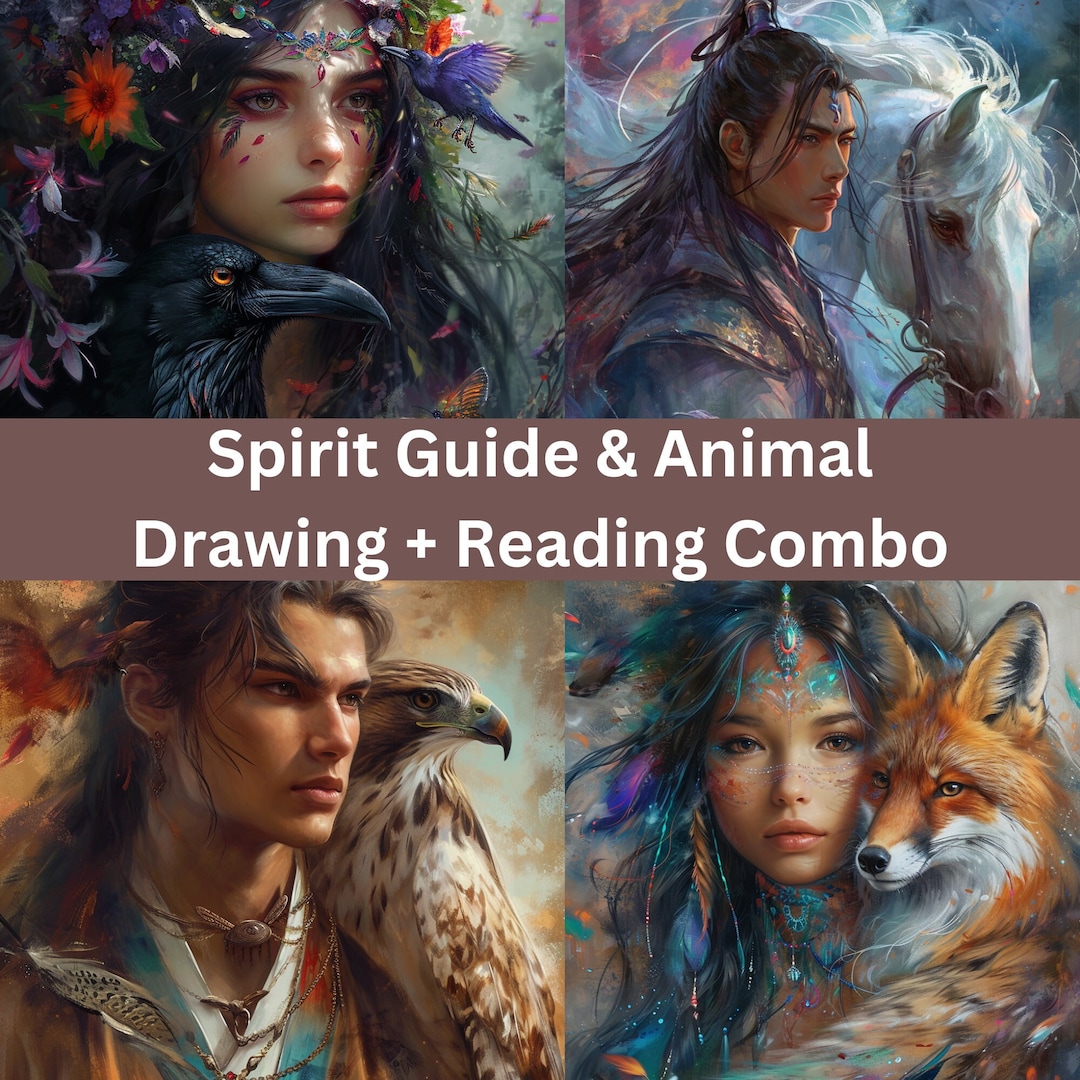Spirit Guide and Spirit Animal Drawing and Reading, 2in1 Reading ...