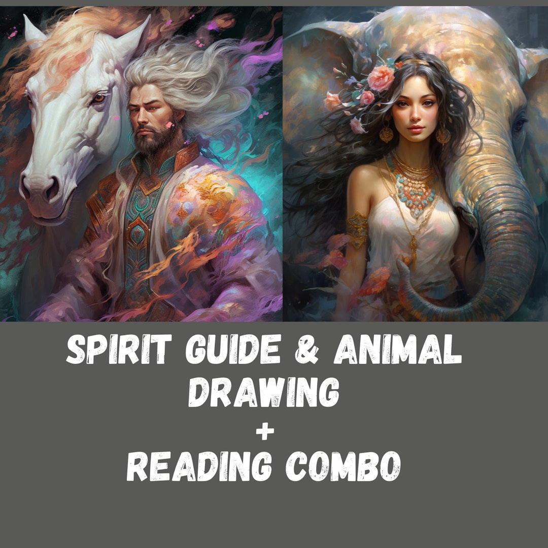 Spirit Guide and Spirit Animal Drawing and Reading, 2in1 Reading ...