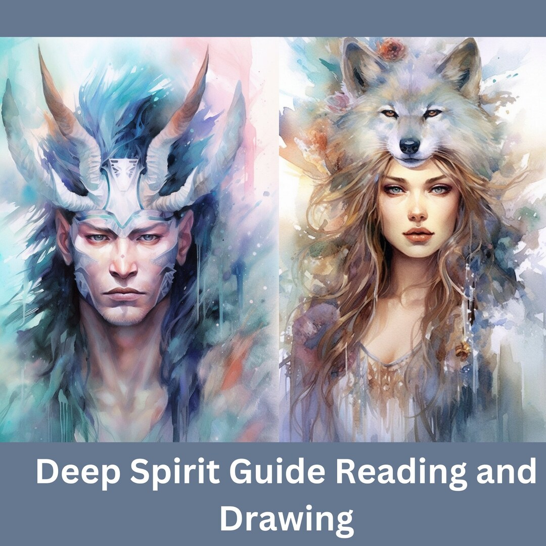 Deep Spirit Guide Reading and Drawing, Spirit Psychic Reading, Two ...