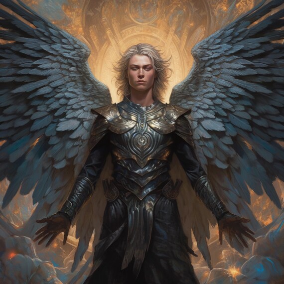 Realistic Guardian Angel Drawing