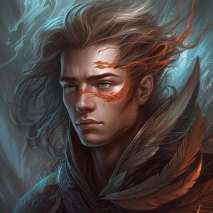 Stylized Spirit Guide Drawing and Reading, Spirit Psychic Reading ...