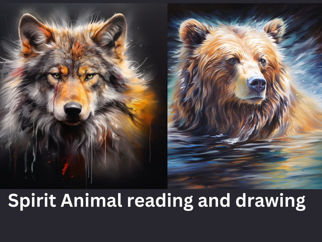 Spirit Animal Guide Drawing and Reading, Soul Animal Guide, Animal ...