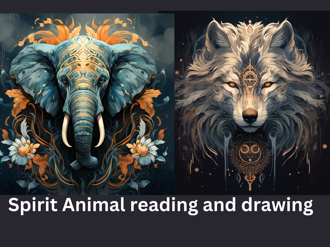 Spirit Animal Guide Drawing and Reading, Soul Animal Guide, Animal ...