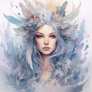 Spirit Guide Drawing and Reading, Stylized Watercolour, Psychic Reading ...