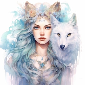 Spirit Guide Drawing and Reading, Stylized Watercolour, Psychic Reading ...