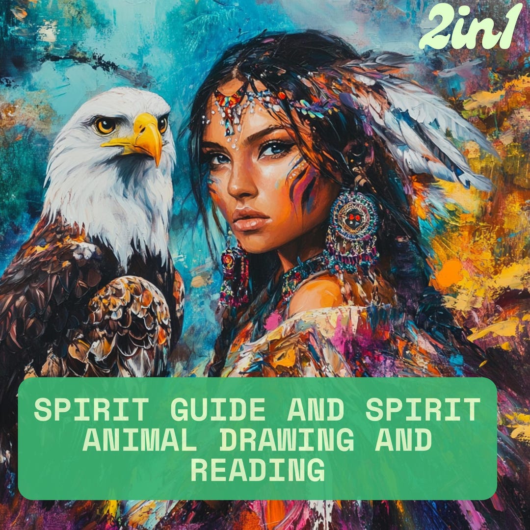 Custom Spirit Guide and Animal Drawing With Personalized Reading 6 ...