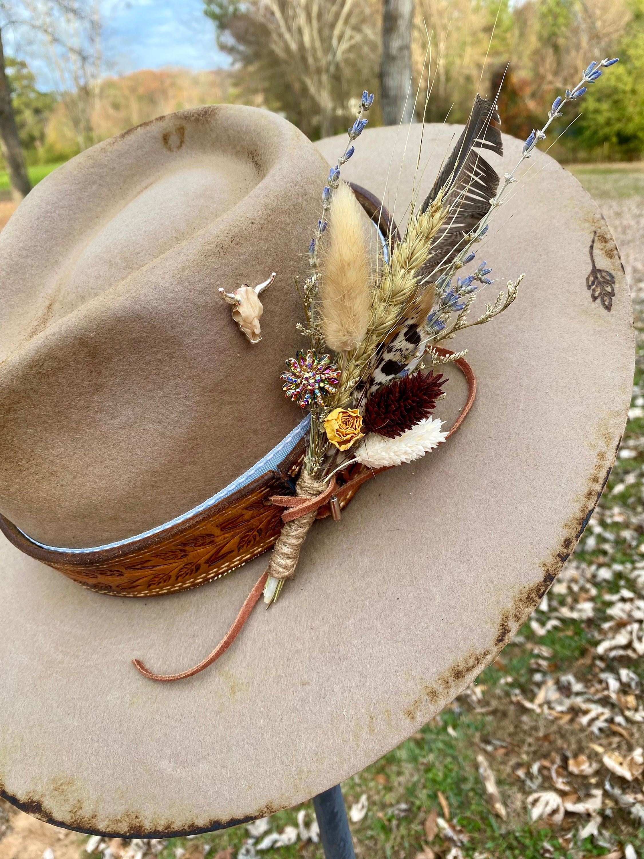Field Burn Burned Rancher Hat - Etsy