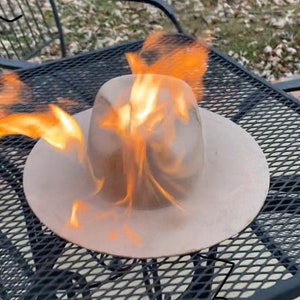 Field Burn Burned Rancher Hat - Etsy